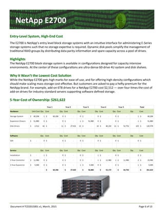 Enterprise Mass Storage TCO Case Study | PDF