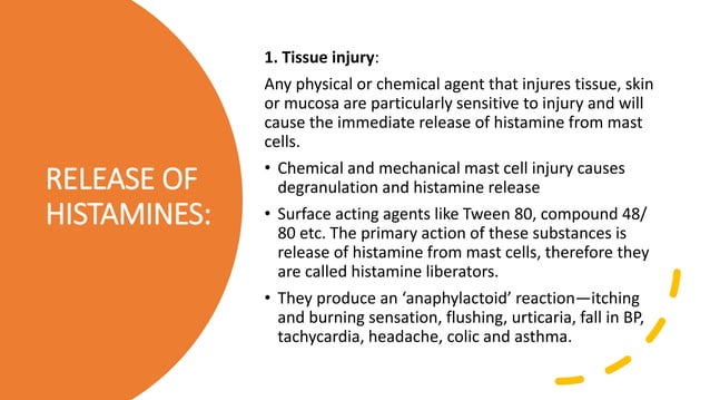 Histamines and Antihistamines | PPTX