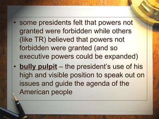 AP The Presidency | PPT