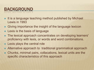Lexical Approach | PPT