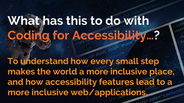 Approach coding for accessibility | PPT