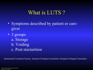 Family Physician's Approach to Lower Urinary Tract Symptoms | PPT