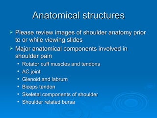 Approach To Overuse Related Shoulder Injuries | PPT