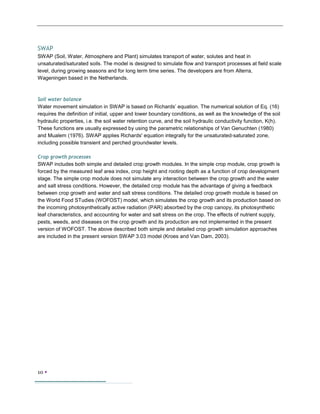 Approach to-soil-water-modelling-for-redsim | PDF