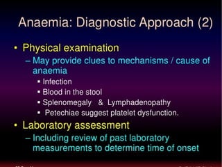 APPROACH TO ANEMIA FOR MEDICAL ASSISTANTS | ODP