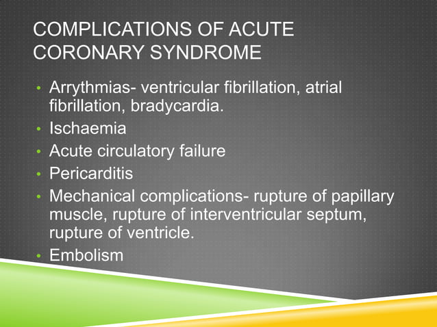 Approach chest pain & acs | PPT