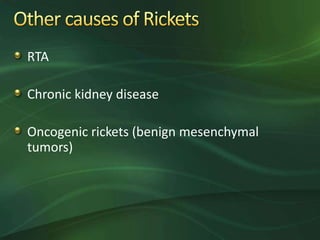 Approach to childhood rickets | PPTX