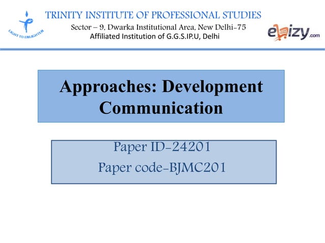 Approaches Development Communication Pptx Business Business And Finance