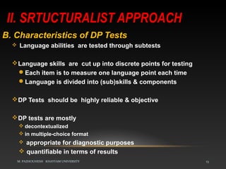 Approaches to Language Testing | PPT