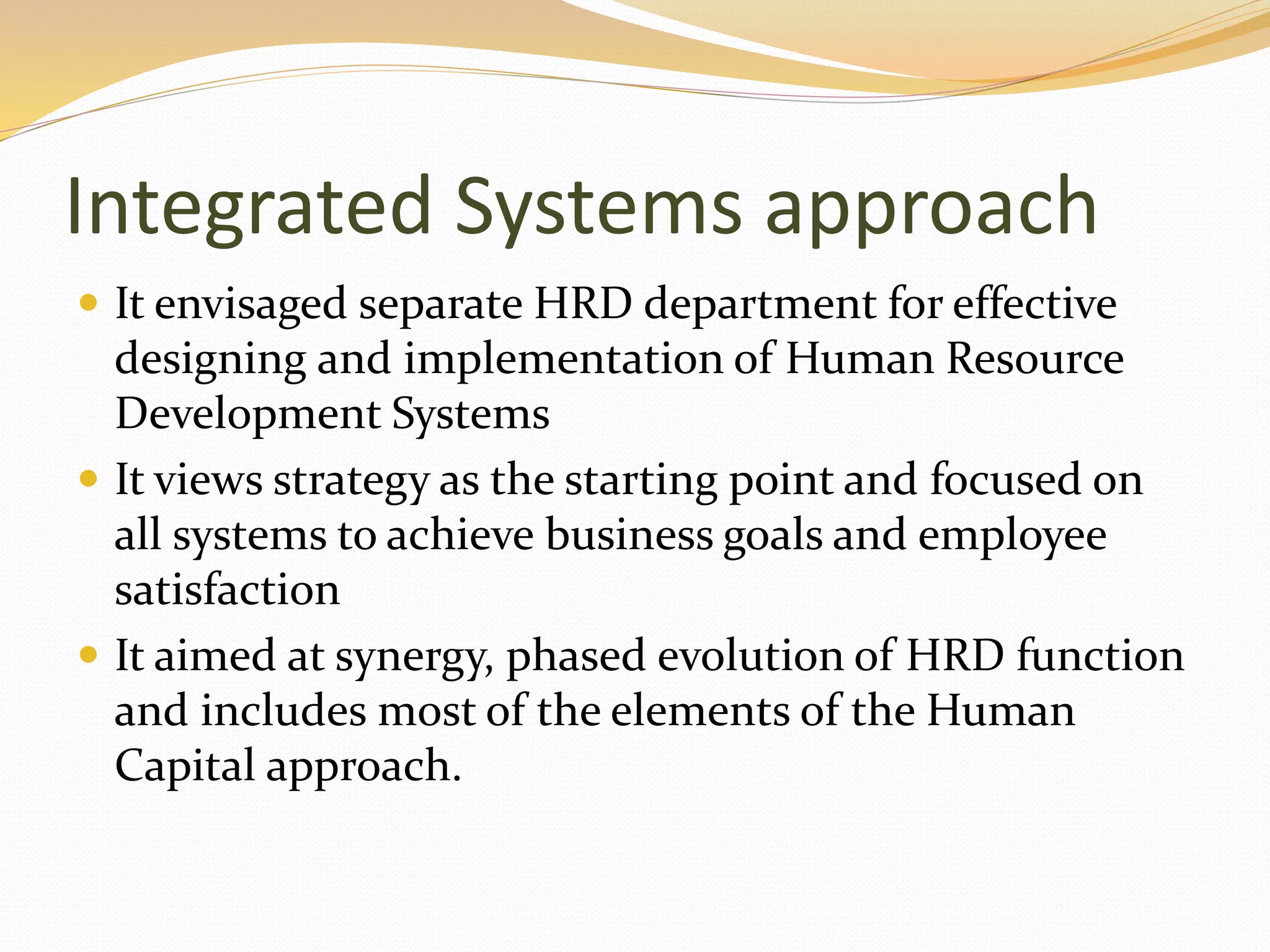 Approaches TO HRD | PPTX