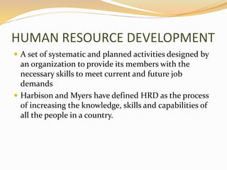 Approaches TO HRD | PPTX