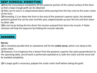 APPROACHES OF ILIUM, PUBIC SYMPHYSIS & SACROILLIAC JOINT | PPT