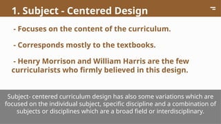 APPROACHES-TO-CURRICULUM.pptx secondary education | PPTX