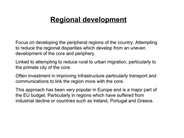 Approaches To Development | PPT