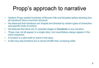Approaches To Narrative Theory | PPT