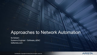Approaches to Network Automation | PDF