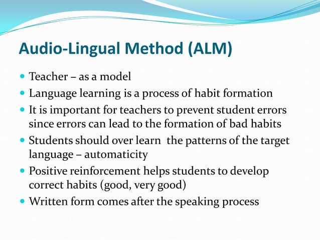 Approaches and methods in language teaching | PPTX