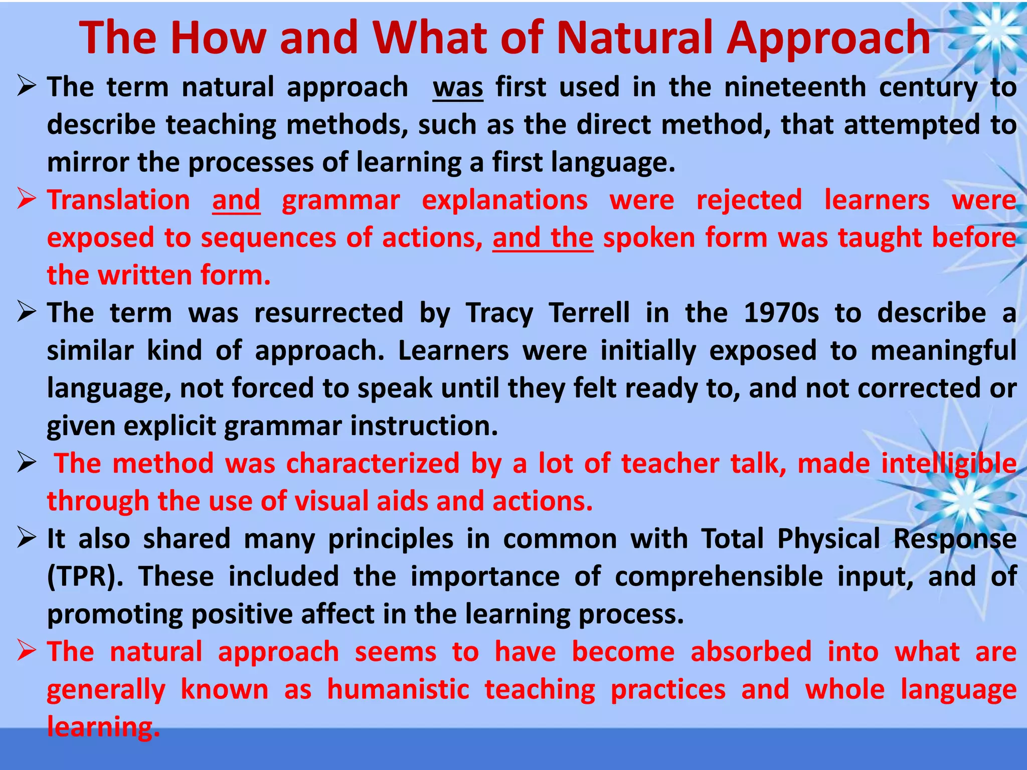 Approaches and methods of teaching english | PPTX