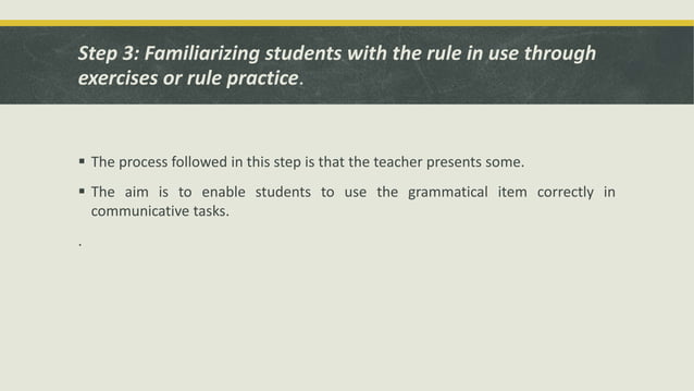 Approaches and procedures for teaching grammar | PPT