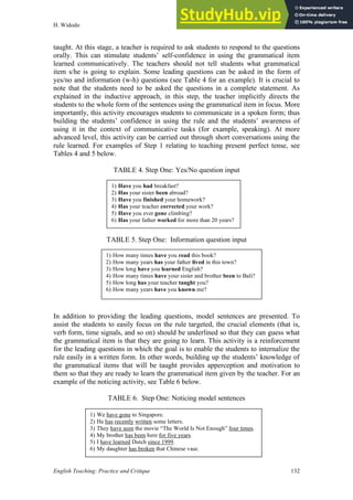 Approaches And Procedures For Teaching Grammar | PDF