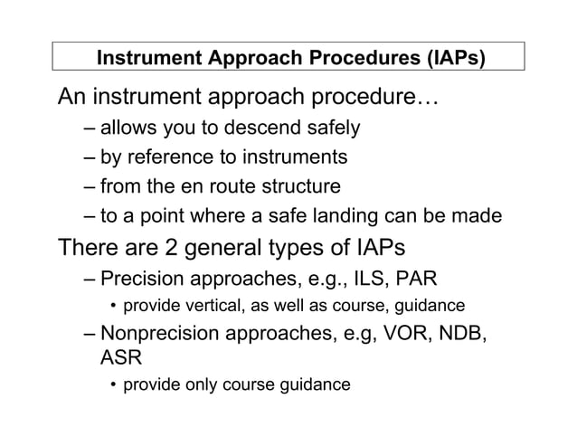 Approaches plates and approach charts explanations | PDF | Air Travel ...