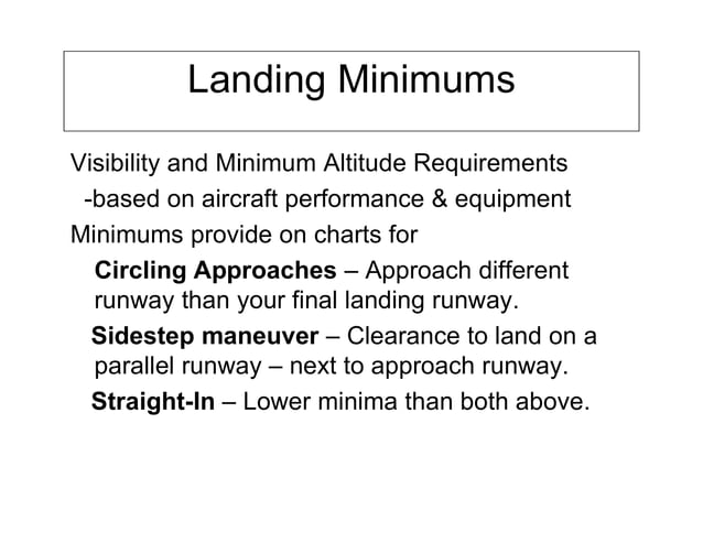 Approaches plates and approach charts explanations | PDF | Air Travel ...