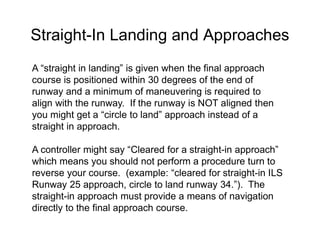 Approaches plates and approach charts explanations | PDF