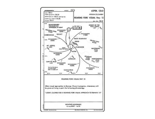 Approaches plates and approach charts explanations | PDF