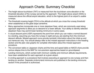 Approaches plates and approach charts explanations | PDF