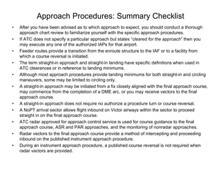 Approaches plates and approach charts explanations | PDF