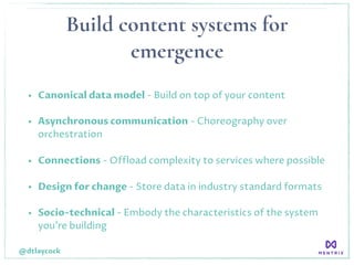 Content Systems Architecture: Approaches in a decoupled world | PPT