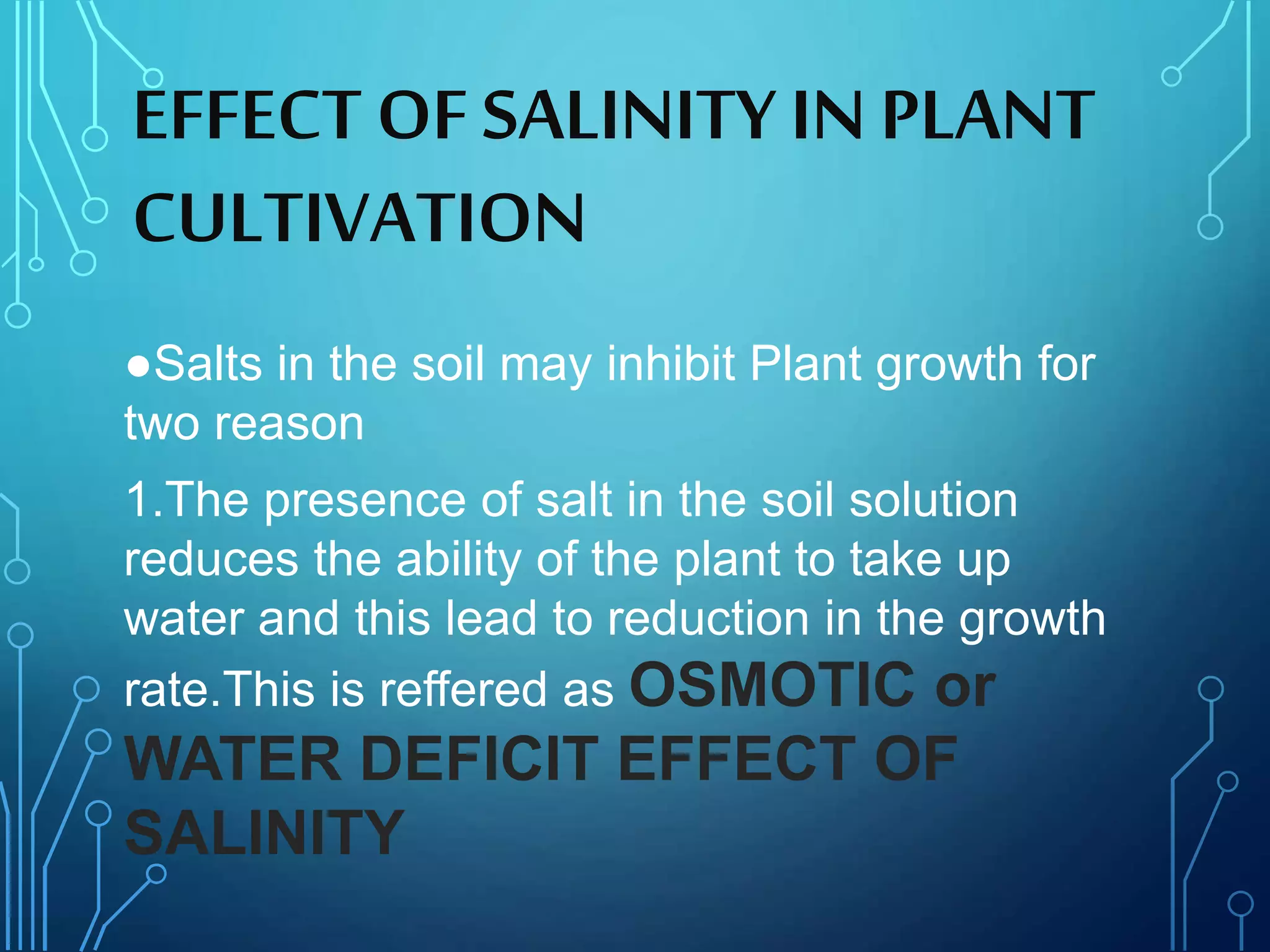 Approaches for development of salt tolerant plant | PPTX