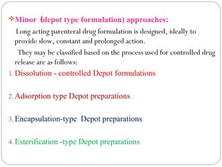Approaches for injectable controlled release formulations | PPT