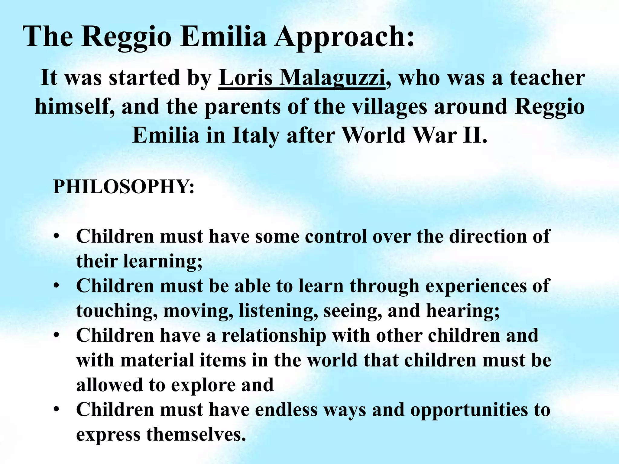 Approaches in ece | PPTX