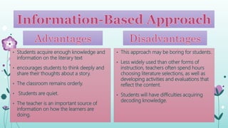 Approaches in literature teaching | PPTX