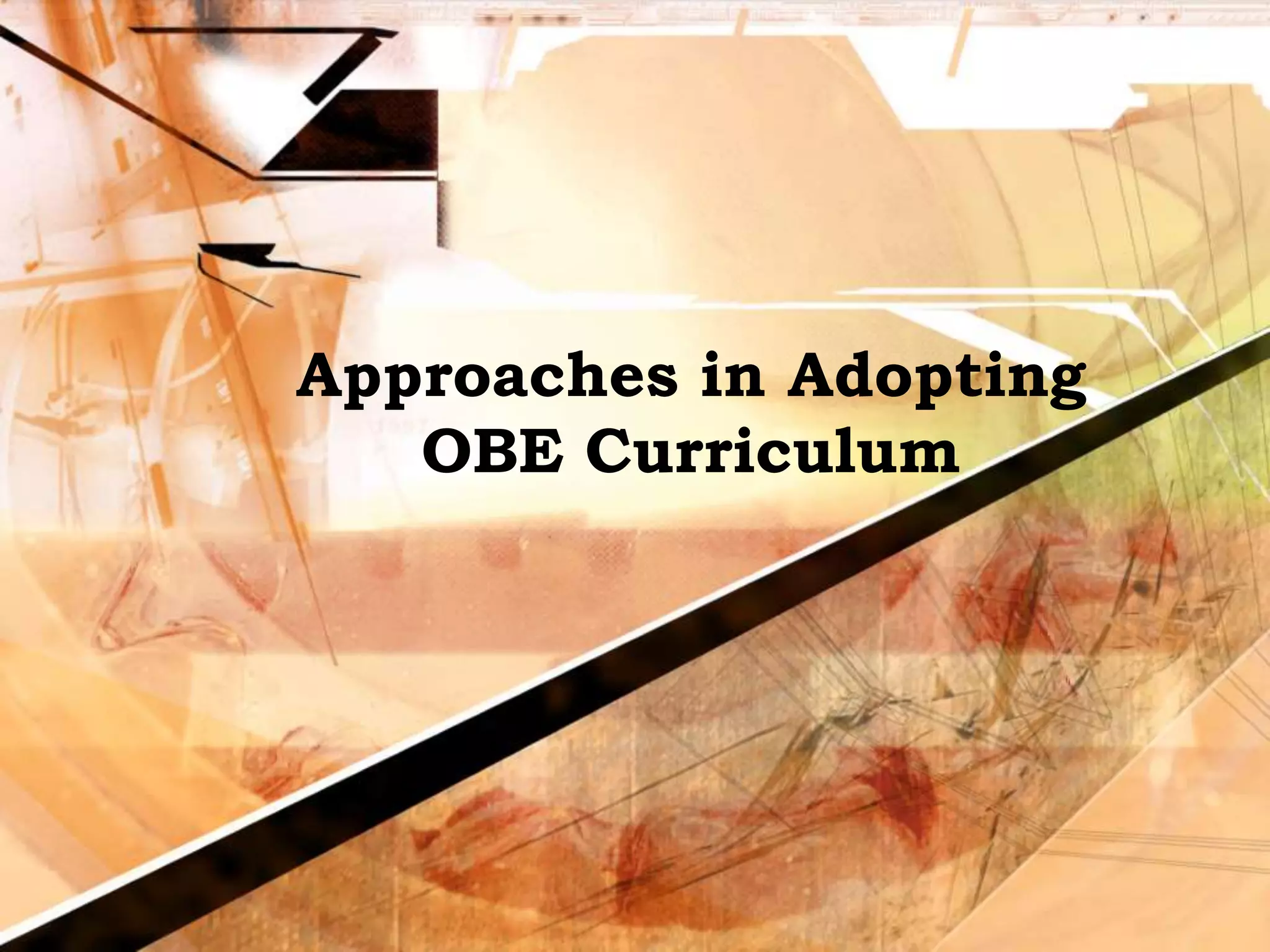 Approaches in obe | PPTX