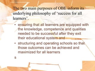 Approaches in obe | PPTX
