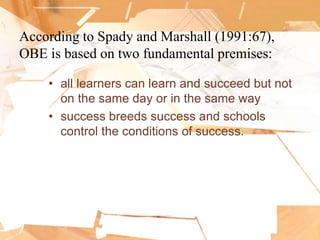 Approaches in obe | PPTX