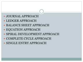 Approaches in teaching accounting | PDF