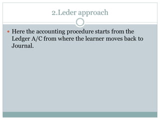 Approaches in teaching accounting | PDF