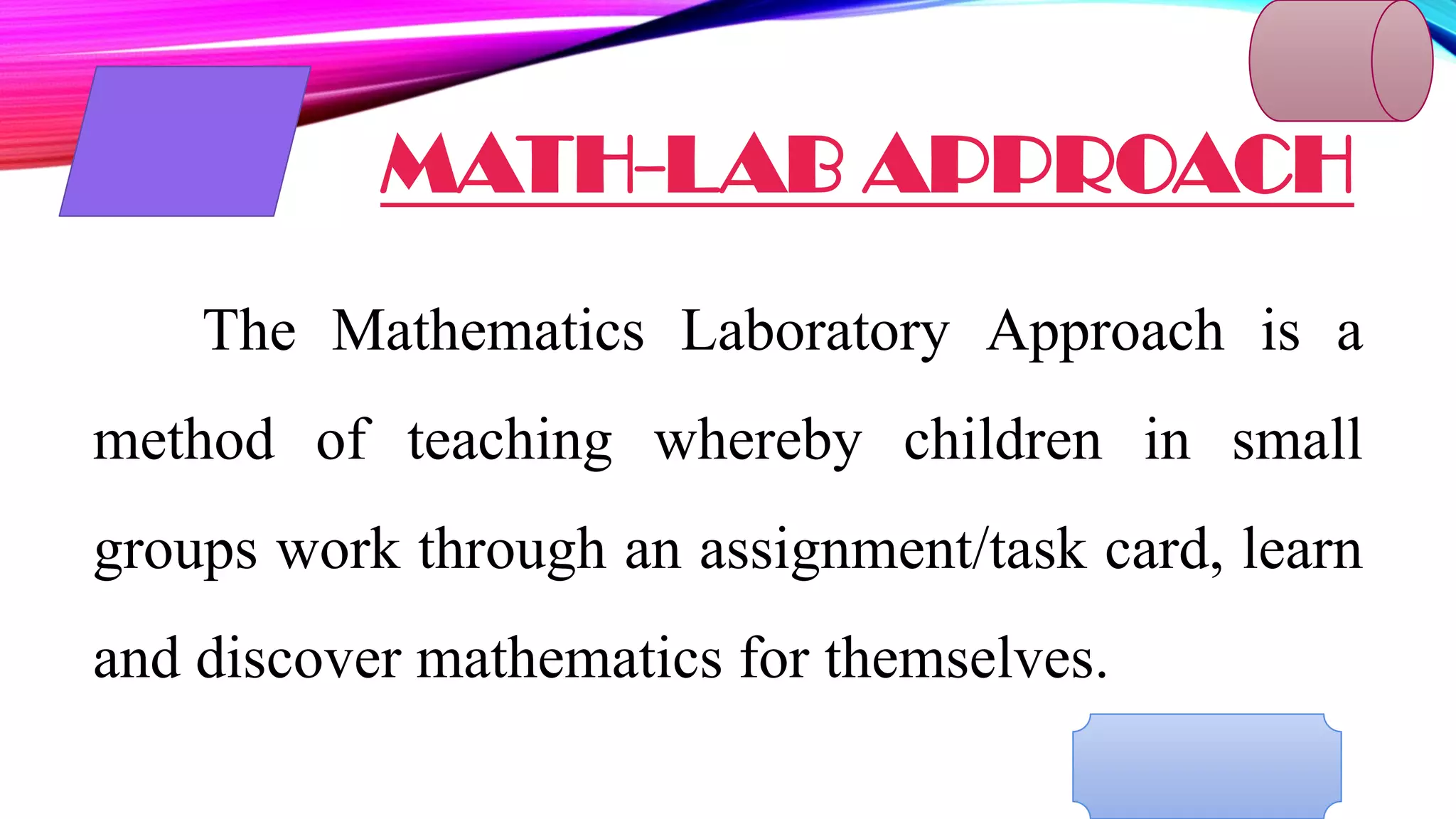 Approaches in teaching mathematics | PPTX