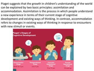 Piagets Stages Of Development Piaget's Theory Of Education THE