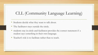 The Practice of Language Teaching:Approaches, Methods, Procedures ...