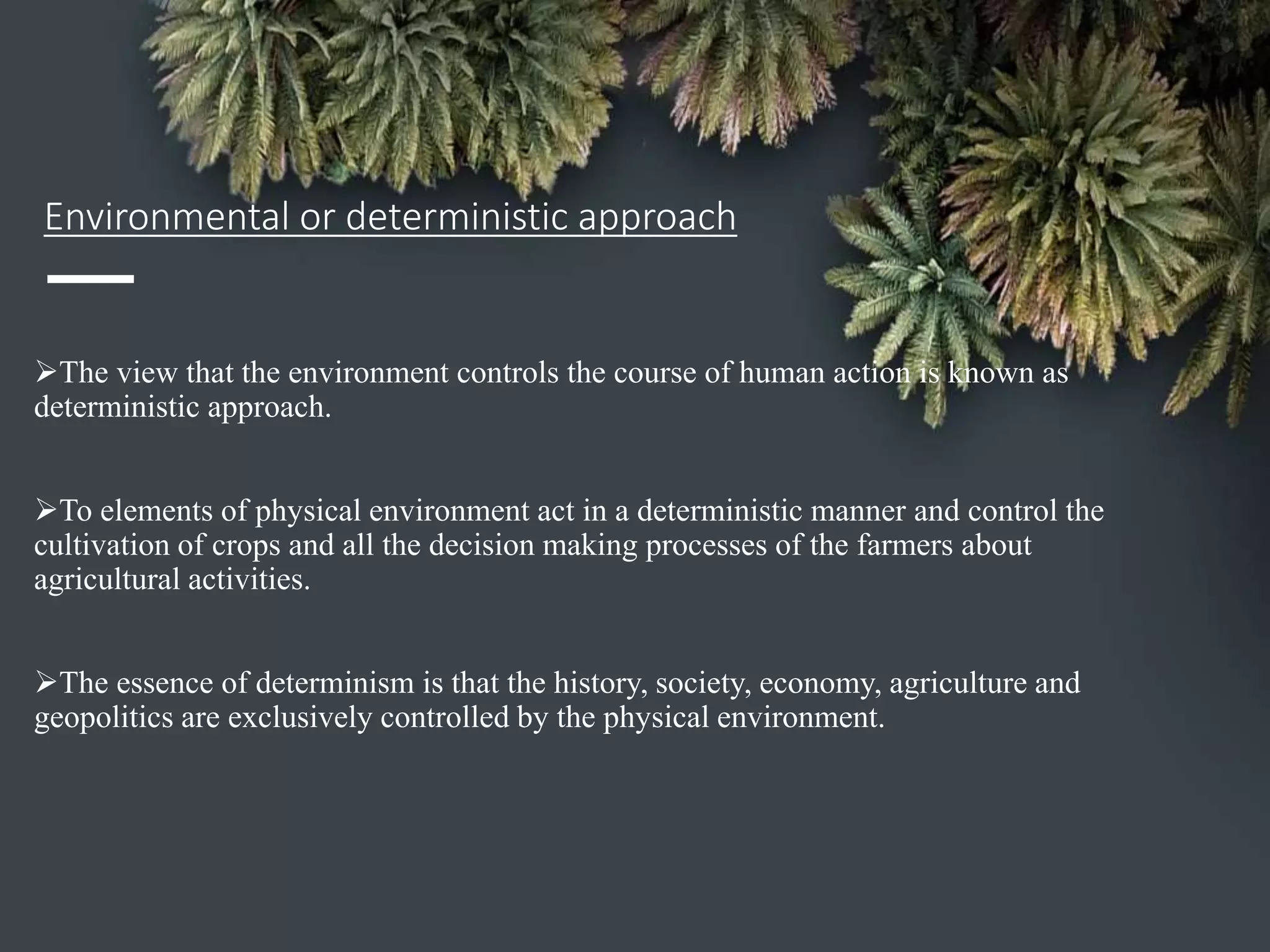 Approaches of agricultural geography | PPTX