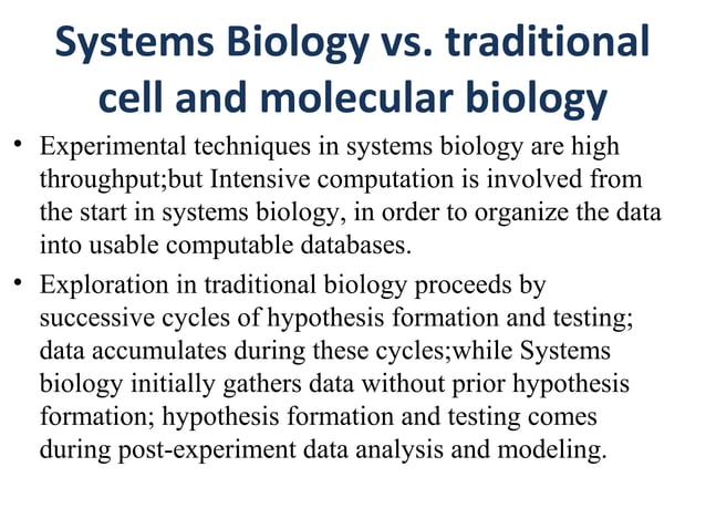 Systems Biology And Approaches Of Genomics And Proteomics Ppt Biological Sciences Science