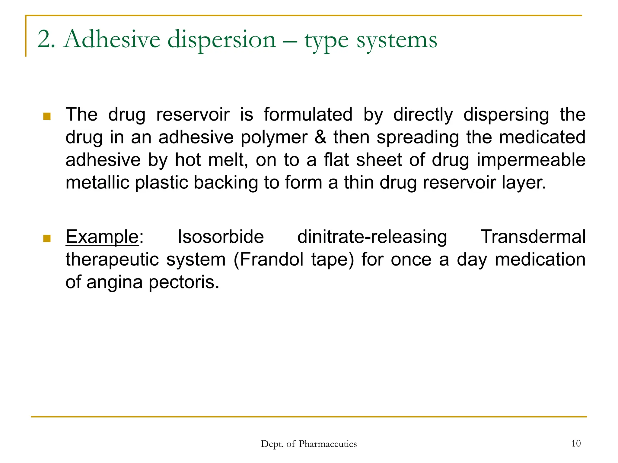 approaches of Transdermal drug delivery system | PPT