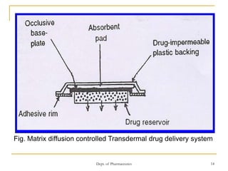 approaches of Transdermal drug delivery system | PPT