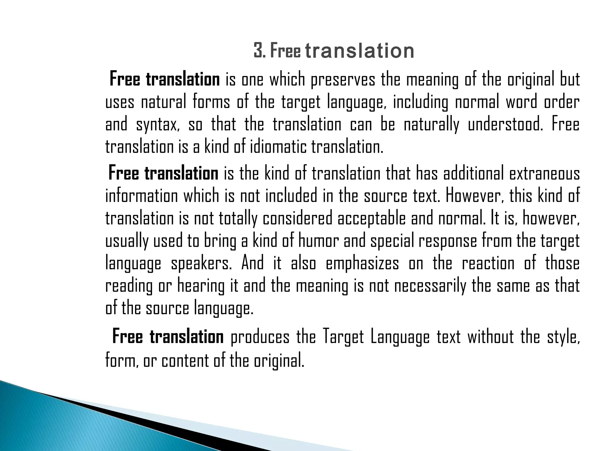 Approaches of translation | PPT