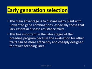 Approaches to apply mas in plant breeding | PPT