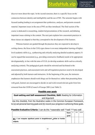 Approaches To Assessment In CLIL Classrooms Two Case Studies | PDF
